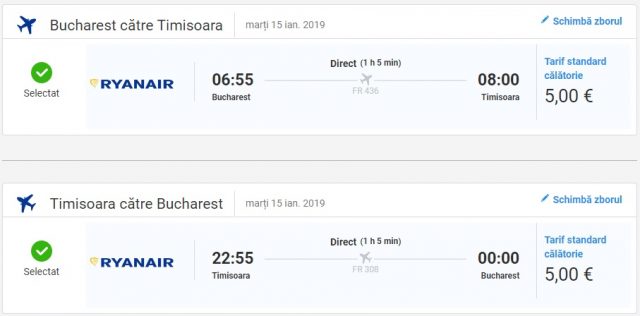 [Oferta RYANAIR] Cipru și Iordania de la 5€/segment